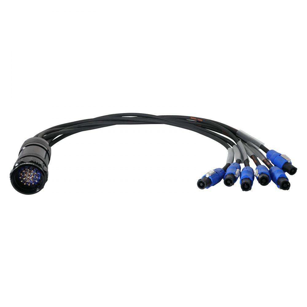 eLumen8 Socapex 19-Pin Male - PowerCON 1.5mm 1m Fan-Out Lead - Stagegear
