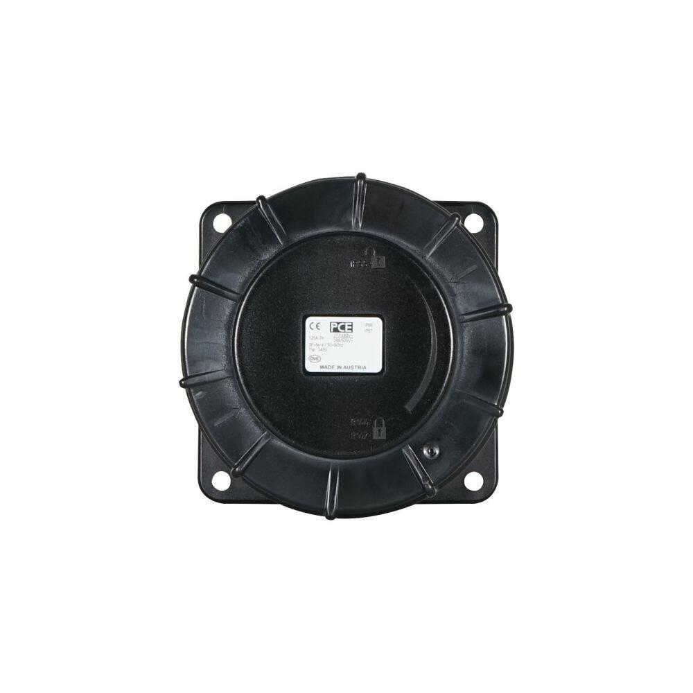 PCE 125A 415V 3P+N+E Panel Socket (3455-7)