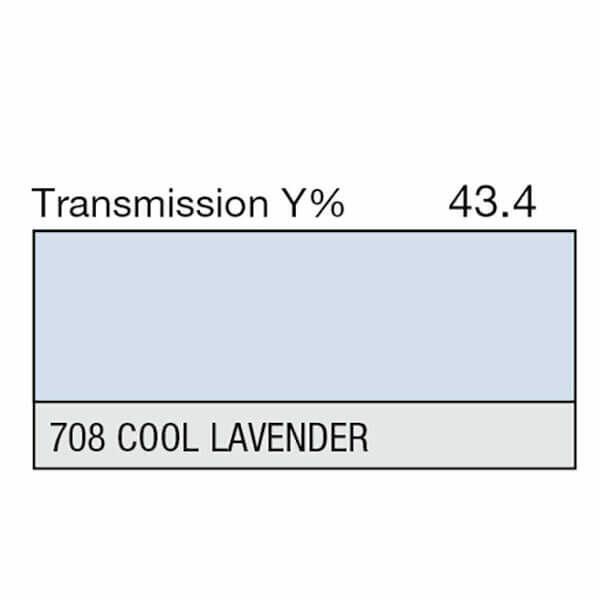 LEE Filter 708 Cool Lavender Filter Roll, 7.62m x 1.22m