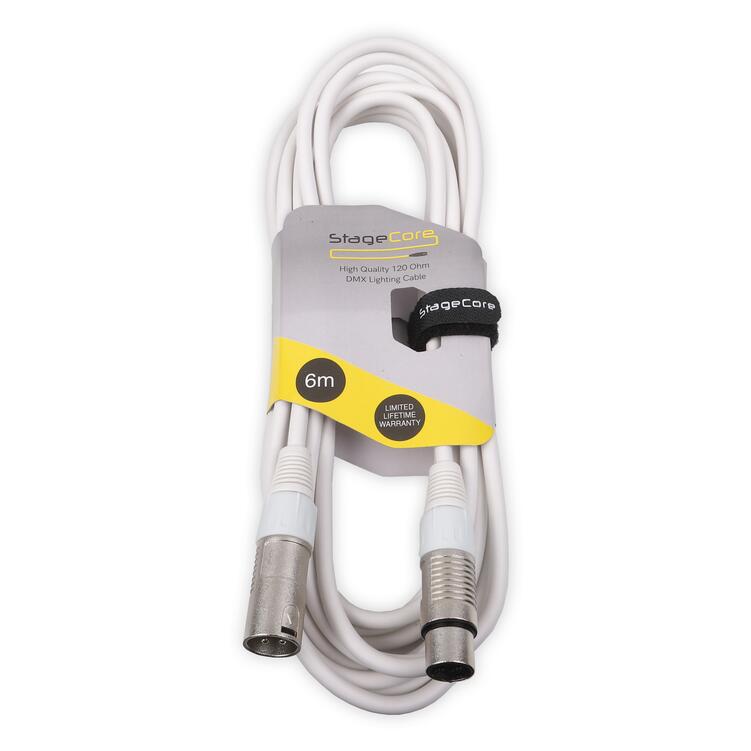 StageCore SCDMX6 3 Pin XLR Male - 3 Pin XLR Female - 120 Ohm DMX Cable ...