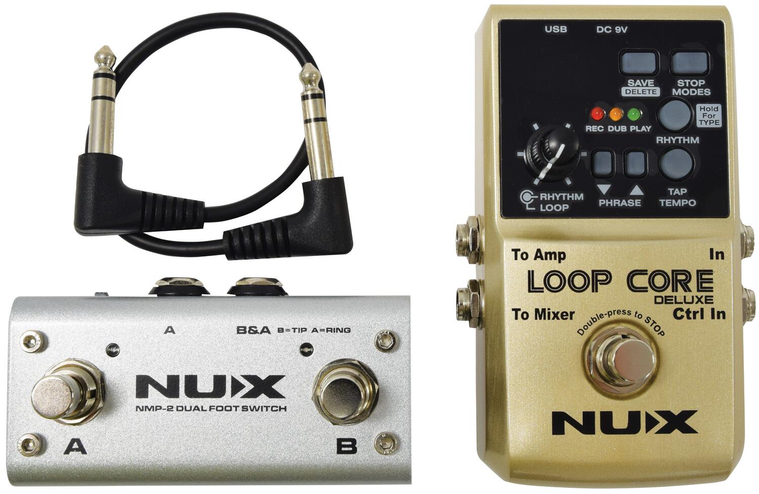 Nux Loop Core Deluxe 24-bit Looper Pedal Bundle - 173.344UK