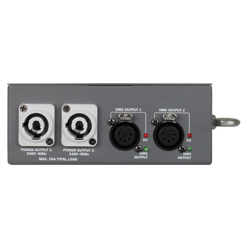 Transcension HS 2 Hybrid PowerCON DMX Distribution Splitter