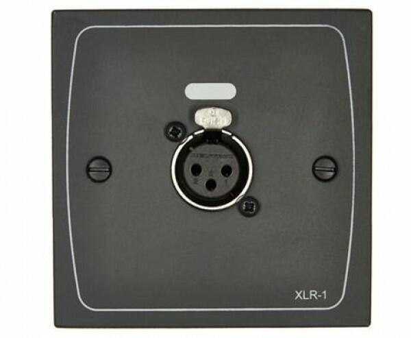 Cloud XLRF1B - XLR Wall Plate with XLR3 Female - Black