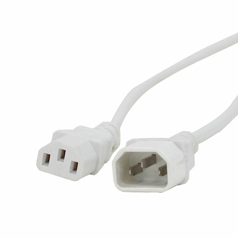 LEDJ IEC Lead, Male to IEC Female (White Cable), 2m, CABL110A