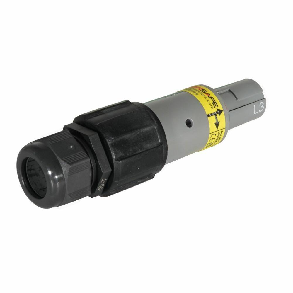 eLumen8 Powersafe 500A Line Drain Female 120mm2 L3 Grey