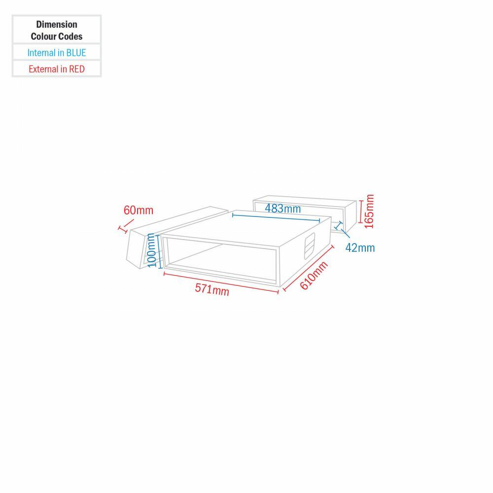 eLumen8 Rock Box 2U Rack Case