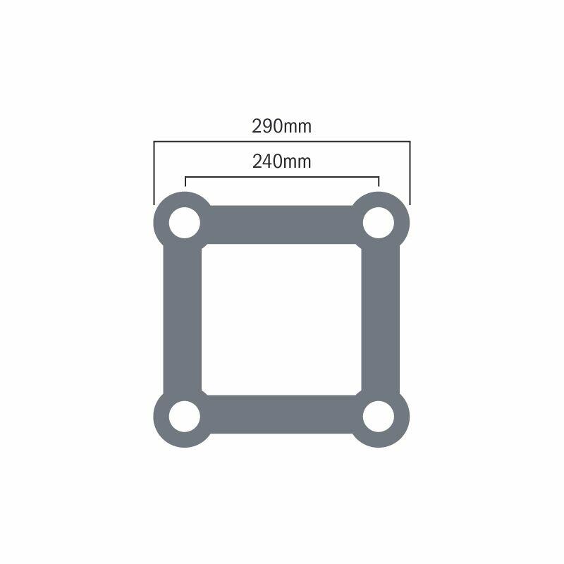 Global Truss F34 PL 3 Way 90 Degree Corner (4126-30PL)
