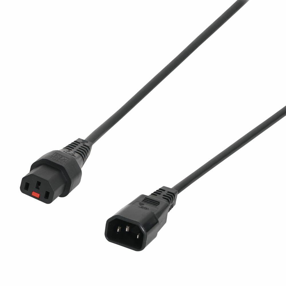 IEC LOCK 0.5m C14 IEC - C13 IEC Lock Lead PC1002