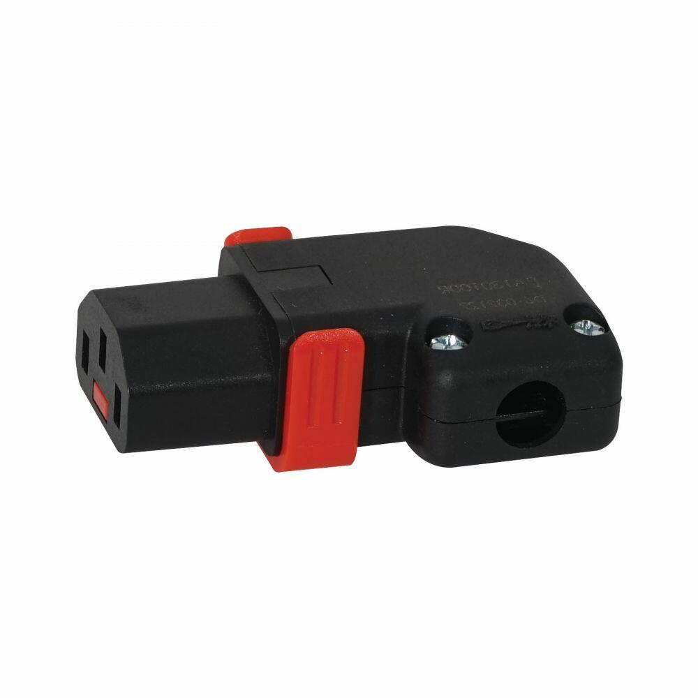 IEC LOCK IEC C13 Rewireable Socket (Left/Right)