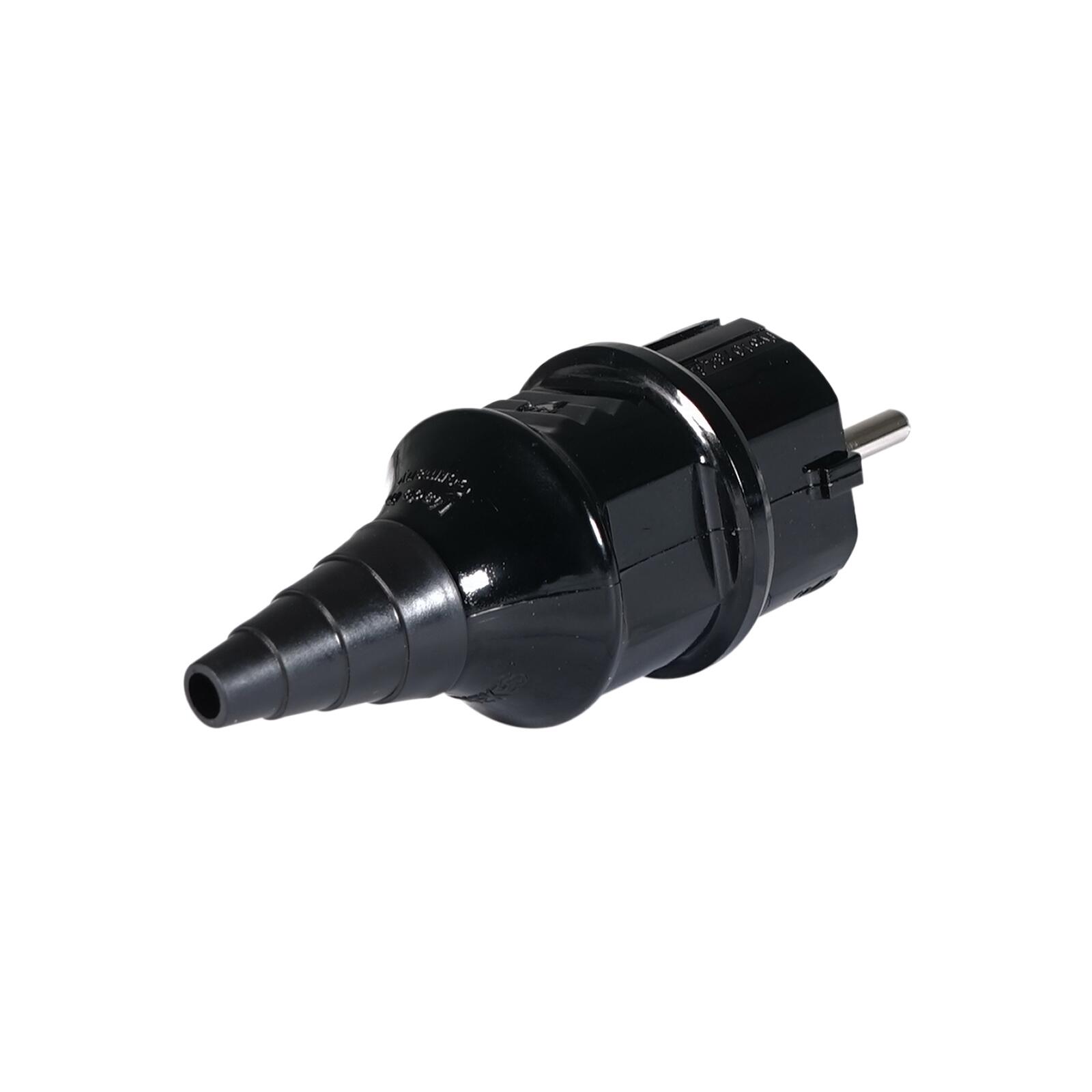 Mennekes 16A 230V 2P+E IP44 Black Schuko Plug (10754)