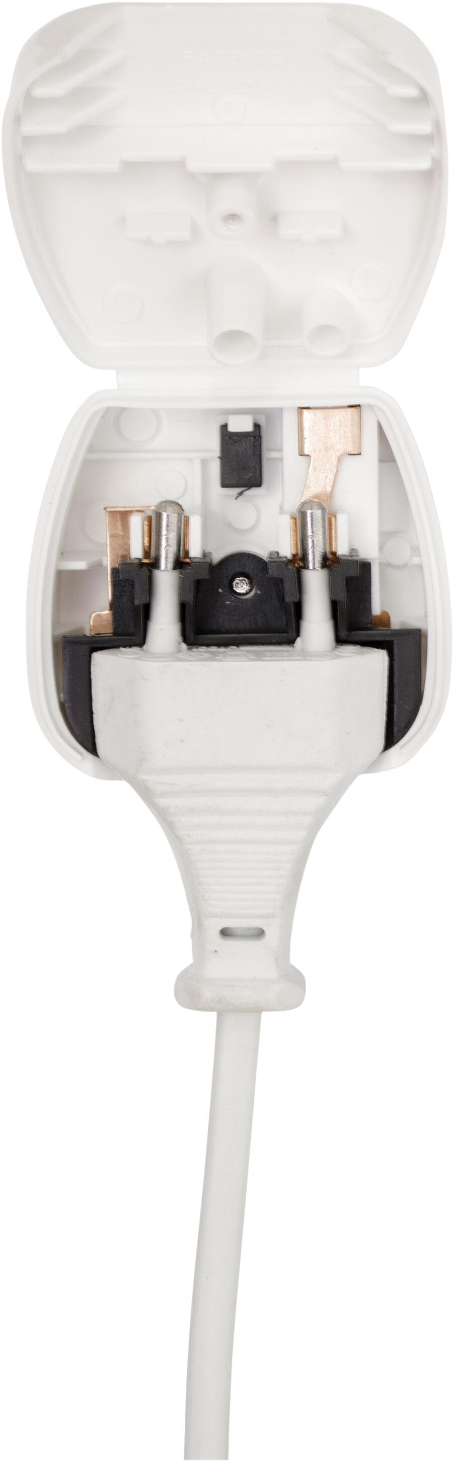 Eagle Euro 2 Pin to UK Fused 3 Pin Converter Plug, F318EWA