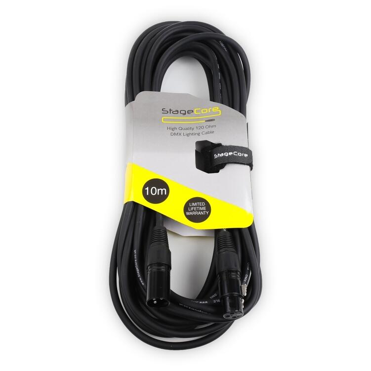 StageCore SCDMX10 3 Pin XLR Male - 3 Pin XLR Female, 120 ohm DMX Cable ...