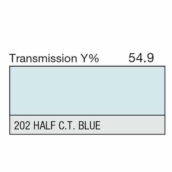 LEE Filter 202 Half C.T. Blue Filter Roll, 7.62m x 1.22m