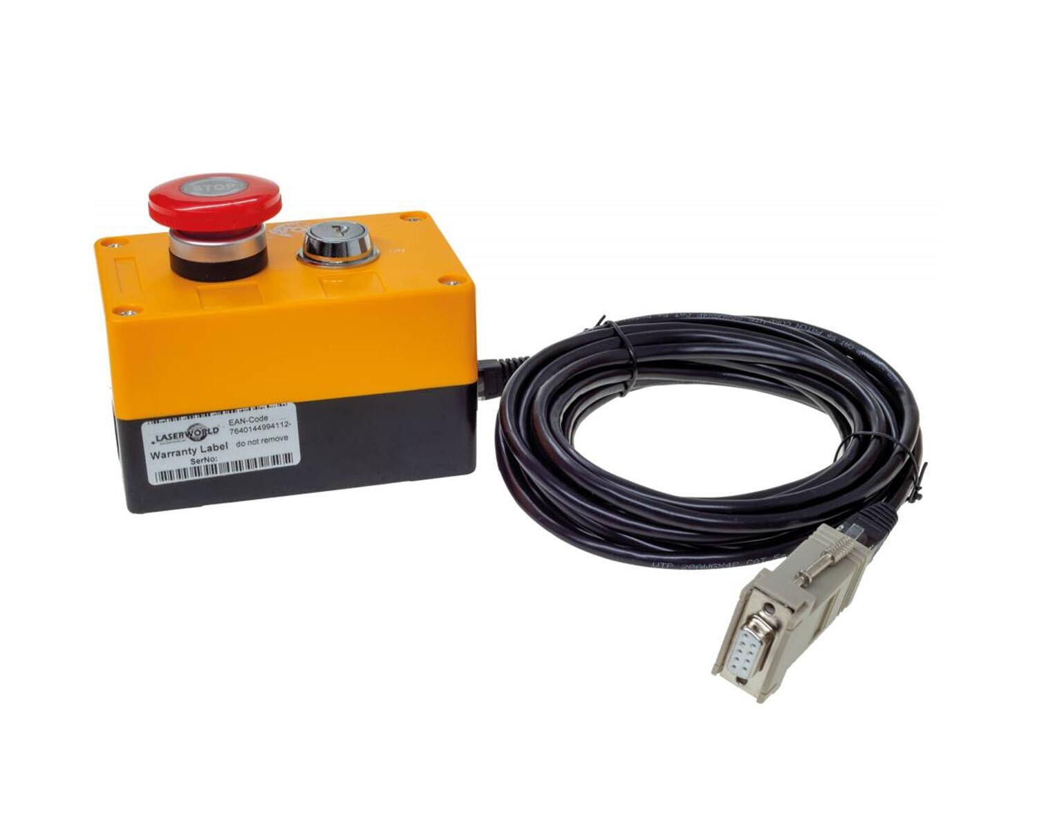 Laserworld SAFETY UNIT Safety Emergency Stop Button and Key inc 5m Lead