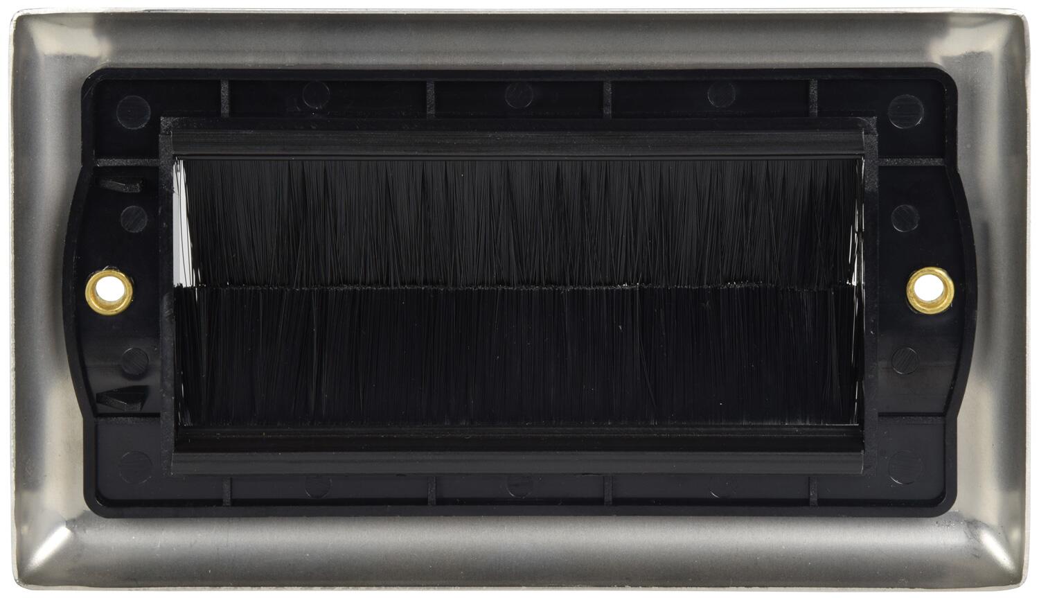 AV:Link Brush Wallplate 2G - Brushed Steel - 123.272UK