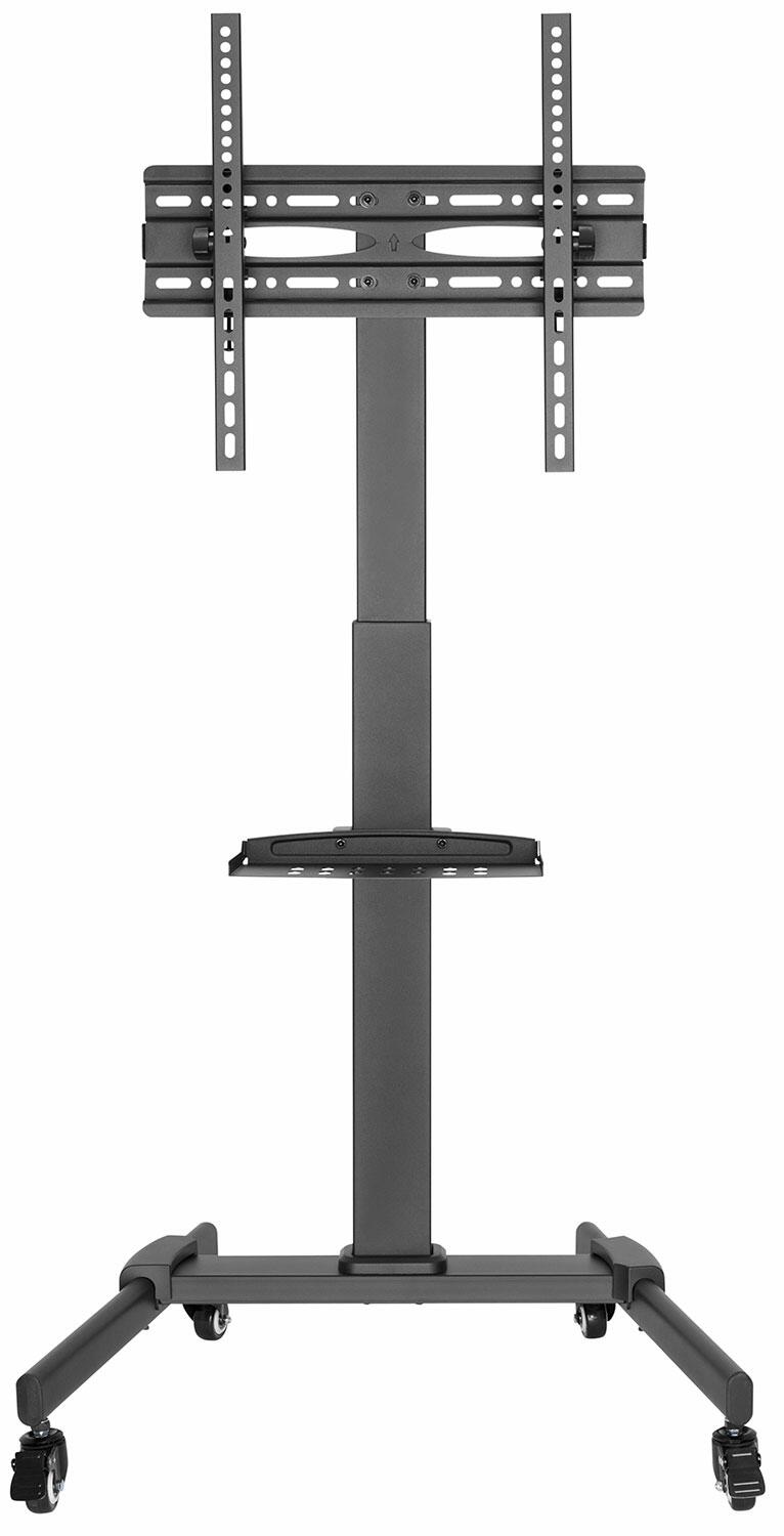 AV:Link Compact Height Adjustable TV Trolley with Shelf - 129.204UK