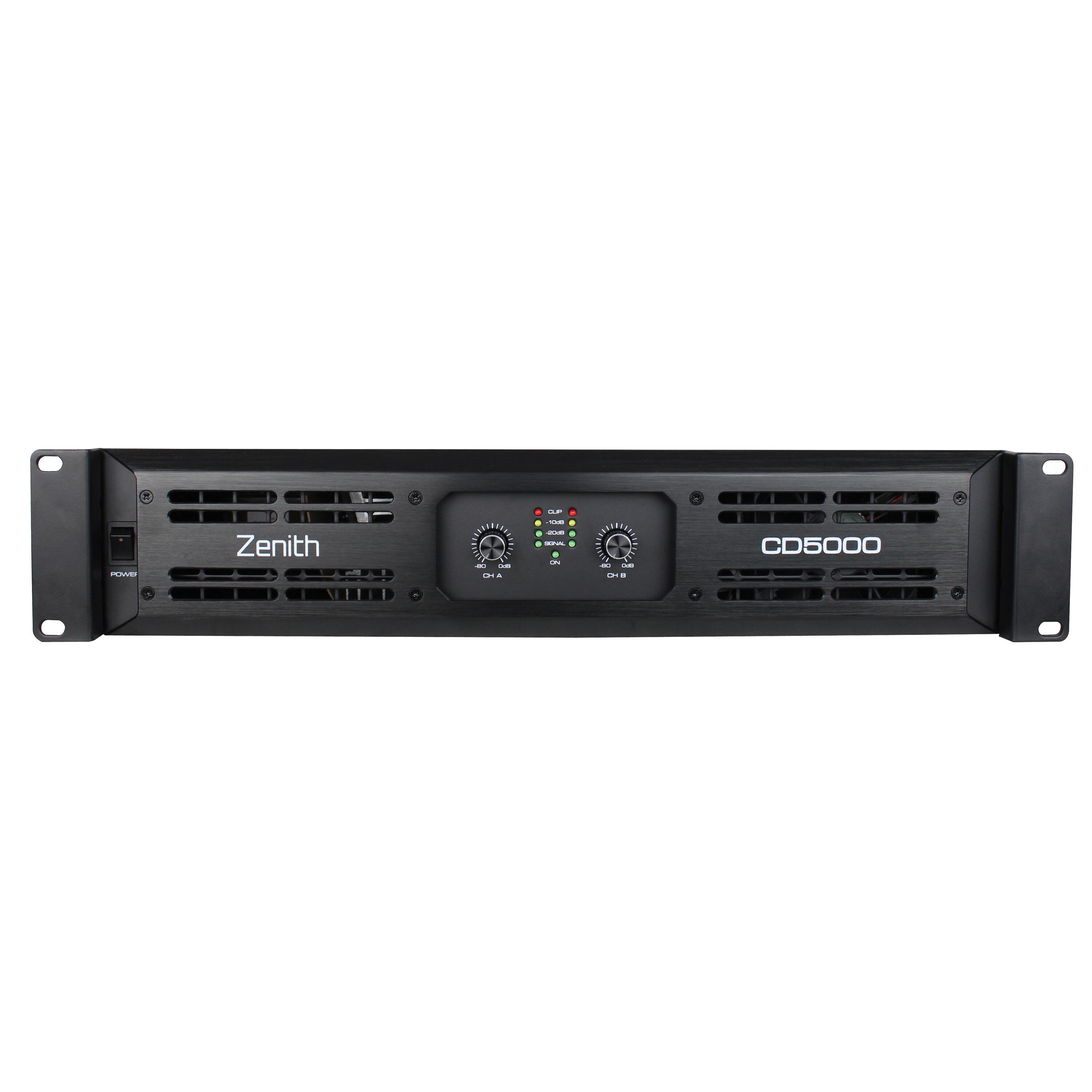 Zenith CD 5000 2 X 2500W Power Amplifier
