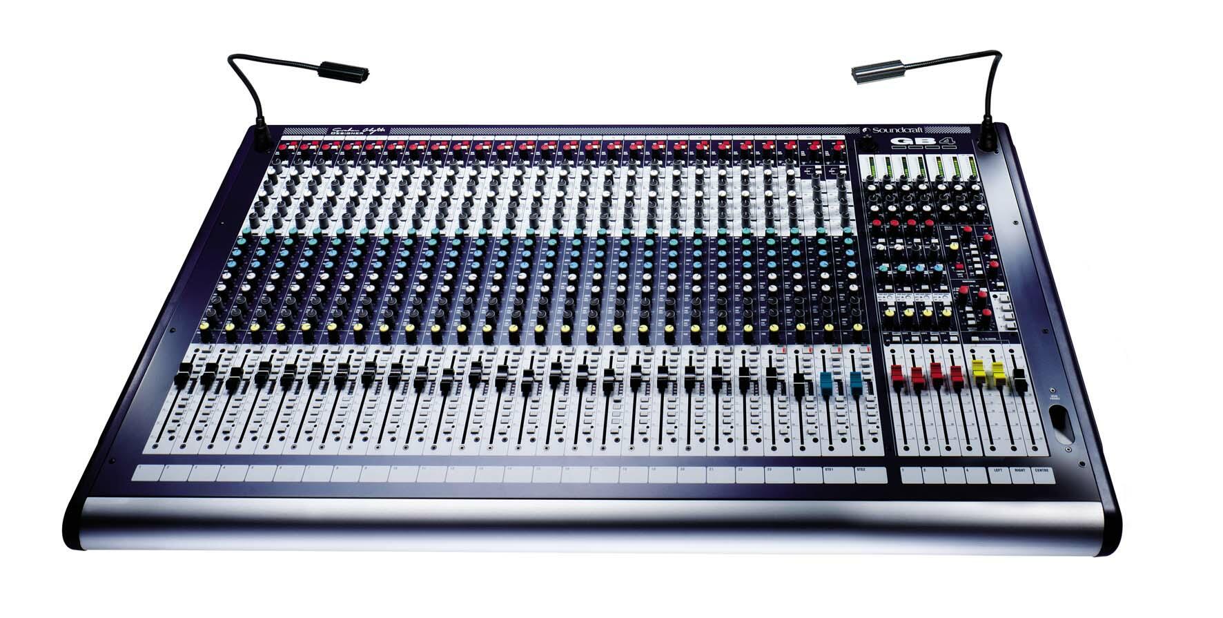 Soundcraft GB4 24 Audio Mixer, 24+4/4/2 Console 24-Mono+2-Stereo Inputs