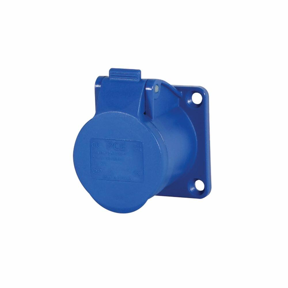 PCE 16A 230V 2P+E Panel Socket (313-6F6)