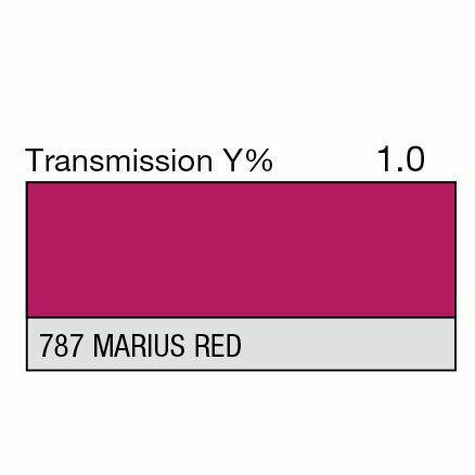 LEE Filter 787 Marius Red Filter Sheet, 21" x 48"