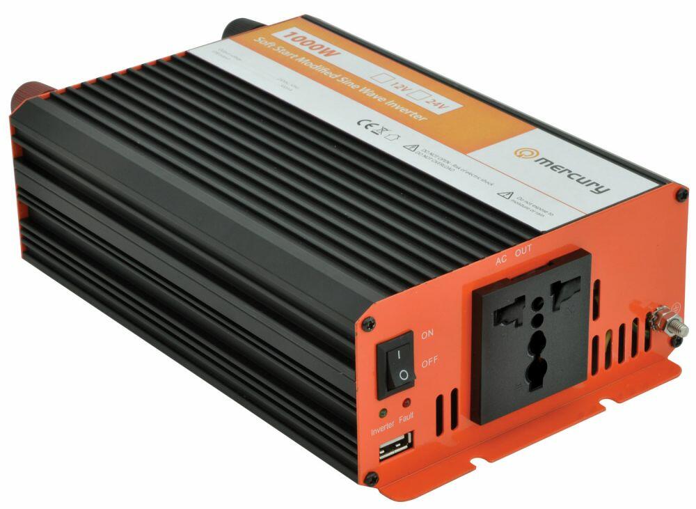 Mercury IMS1000-12 12Vdc 1000W Modified Sine Wave Inverter - 652.006UK
