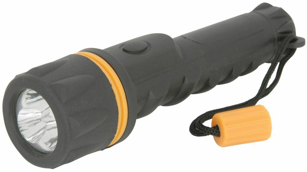 Mercury HDR01 3 Straw hat LED Rubber Torch 2 x AA - 410.326UK