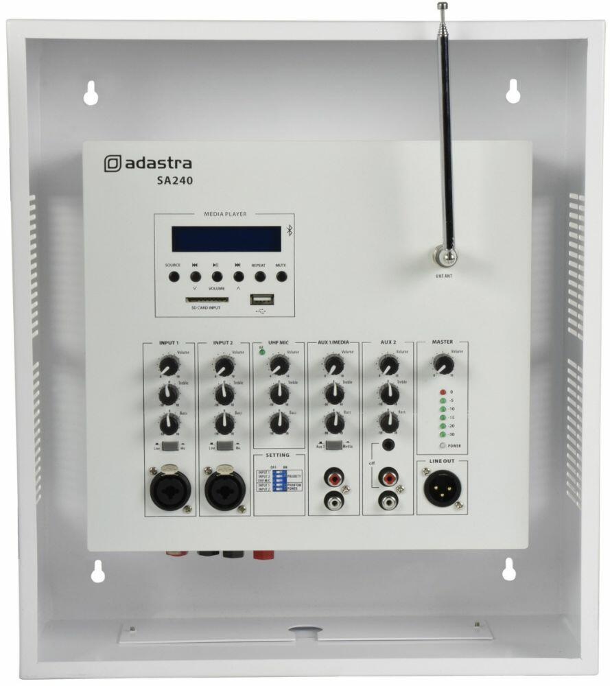 Adastra SA240 Secure Wall Amp +UHF Mic
