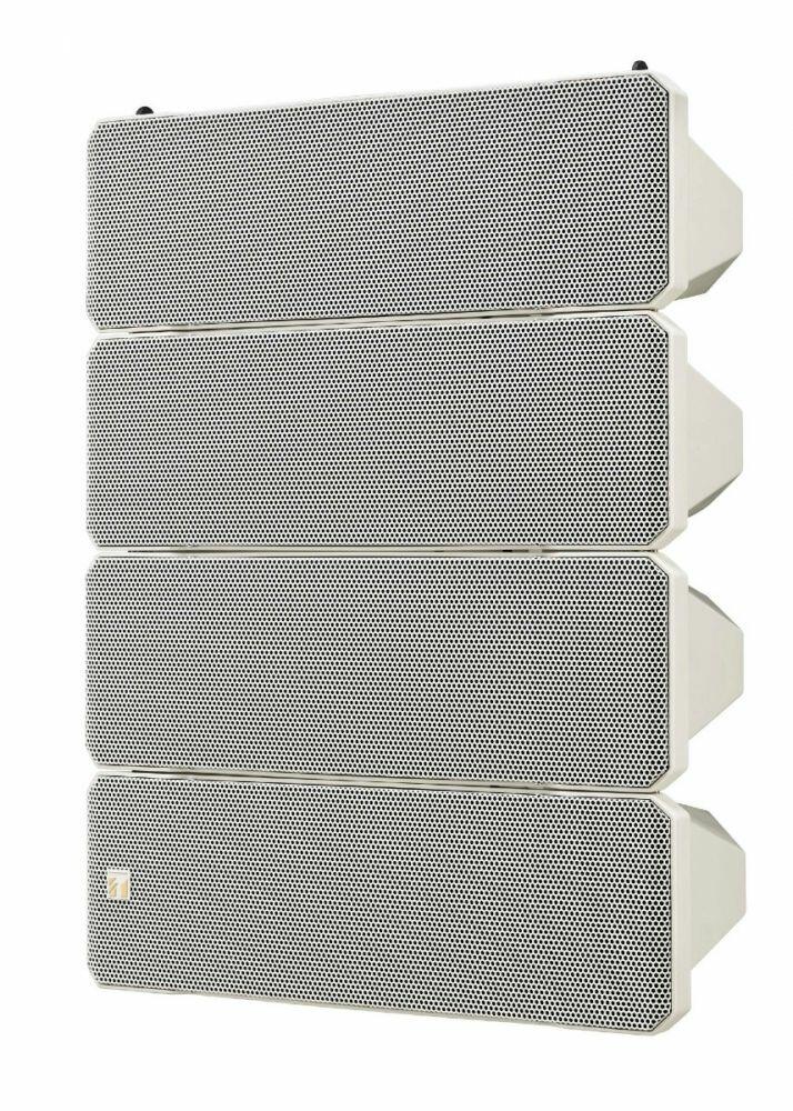 TOA HX-7W Compact Array Speaker, 250W (8Î©), 8 x LF & 4 x HF Drivers, White