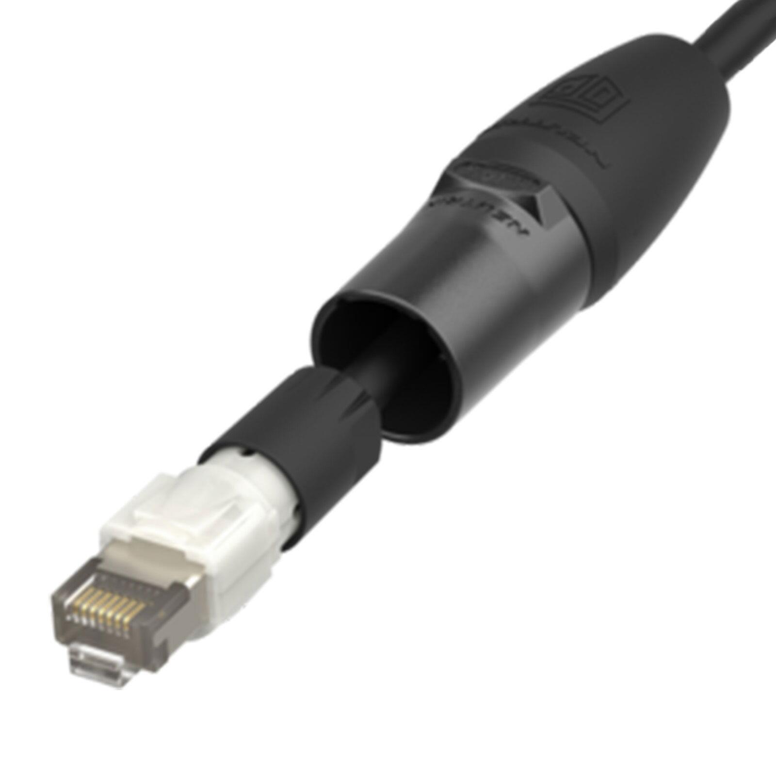 Neutrik etherCON Cable Connector RJ45 Black NE8MXR-B-TOP