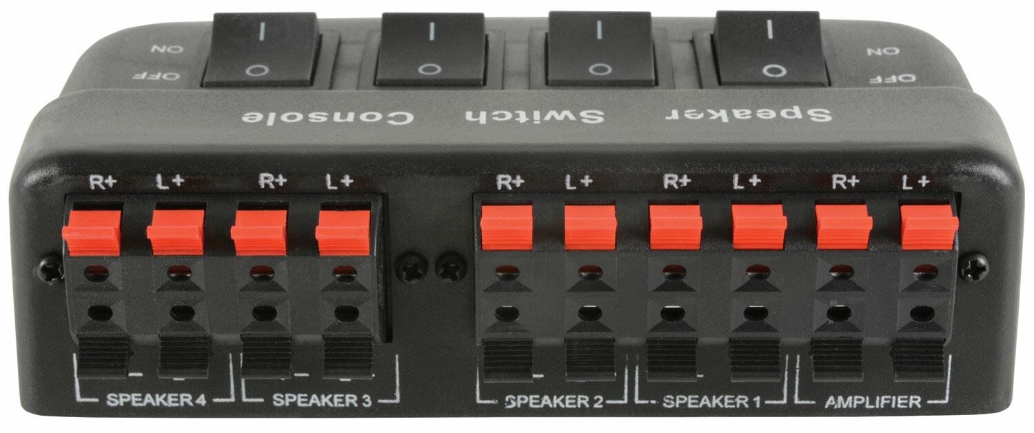 AV:Link 4-Way Loudspeaker Selector - black version - 128.562UK