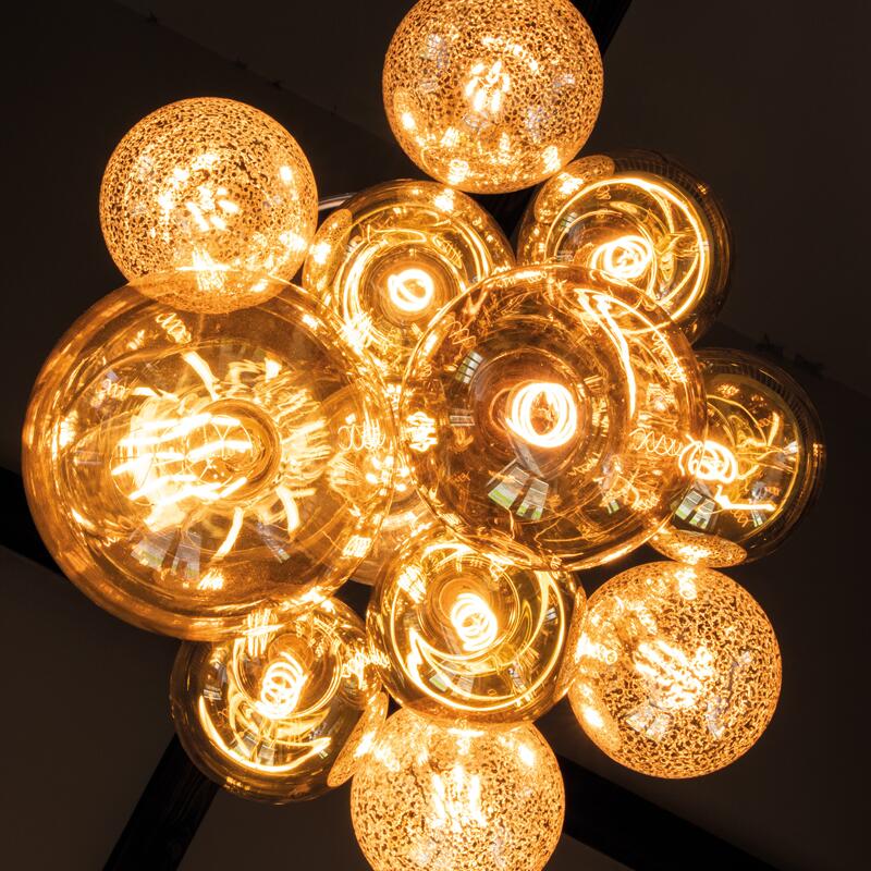 Prolite 6W Dimmable LED G125 Globe Filament Lamp 2200K ES
