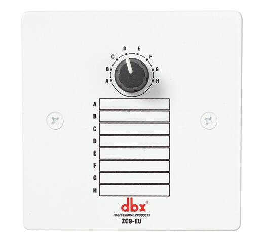 DBX ZC-9 Wall-Mounted Zone Controller - Programmable selector Controller