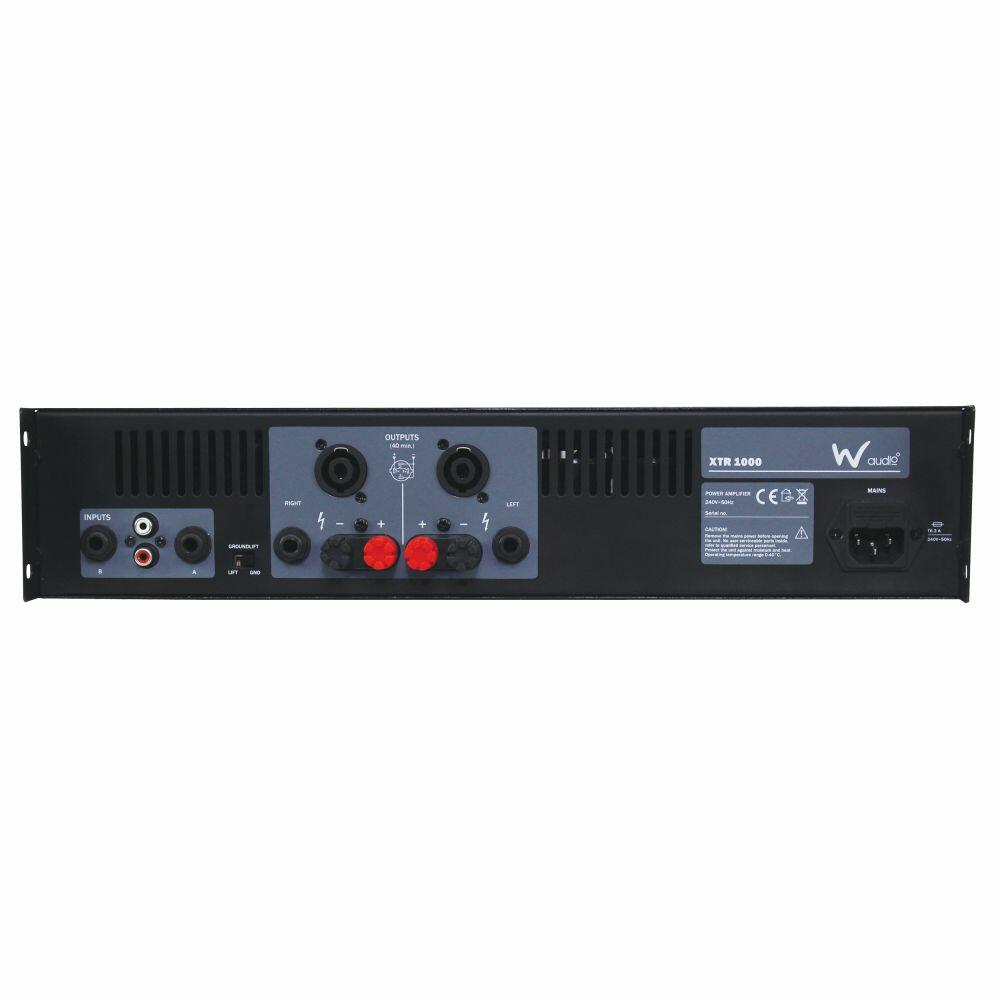 W Audio XTR 1000 2 X 500W Power Amplifier