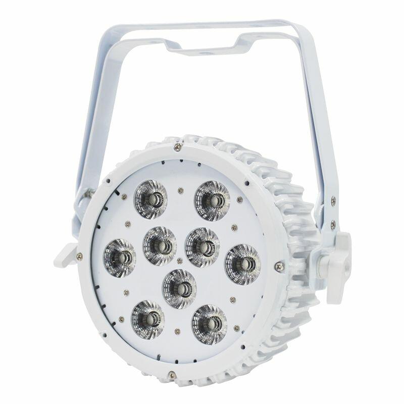 LEDJ Intense 9HEX10 LED Slim Par White Housing