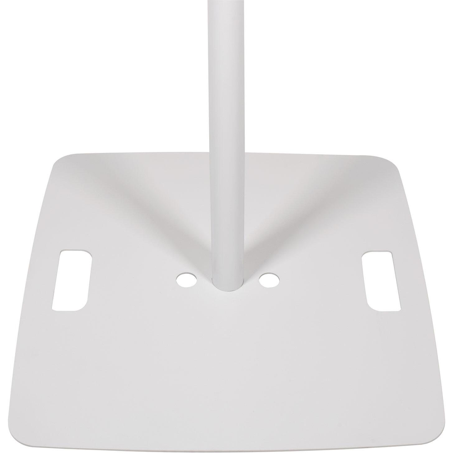 QTX Speaker Stand with Square Base - White