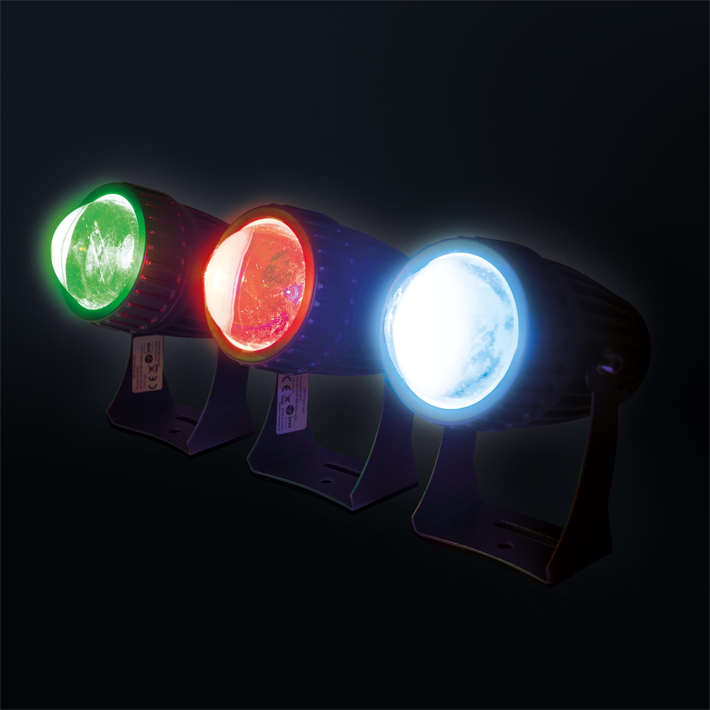 FX Lab 8W Coloured LED Pin spot with Black Body