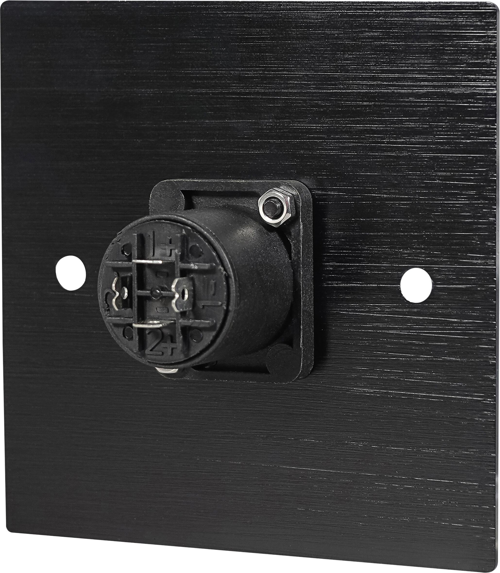 Eagle F267VF, Single Gang, Four Pole Speaker Socket Wall Plate - Black ...
