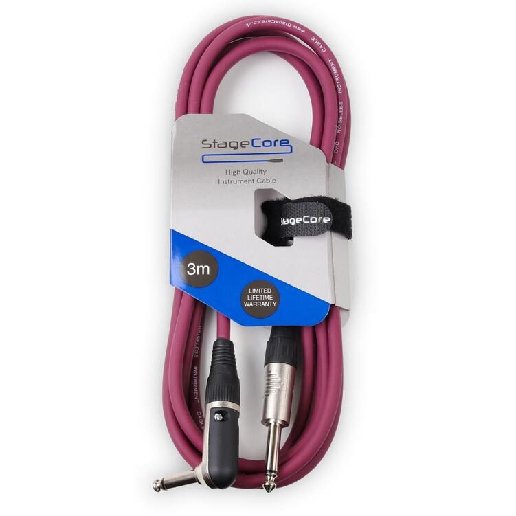 StageCore 6.35mm Angled Mono Jack Plug - 6.35mm Straight Mono Jack Plug ...