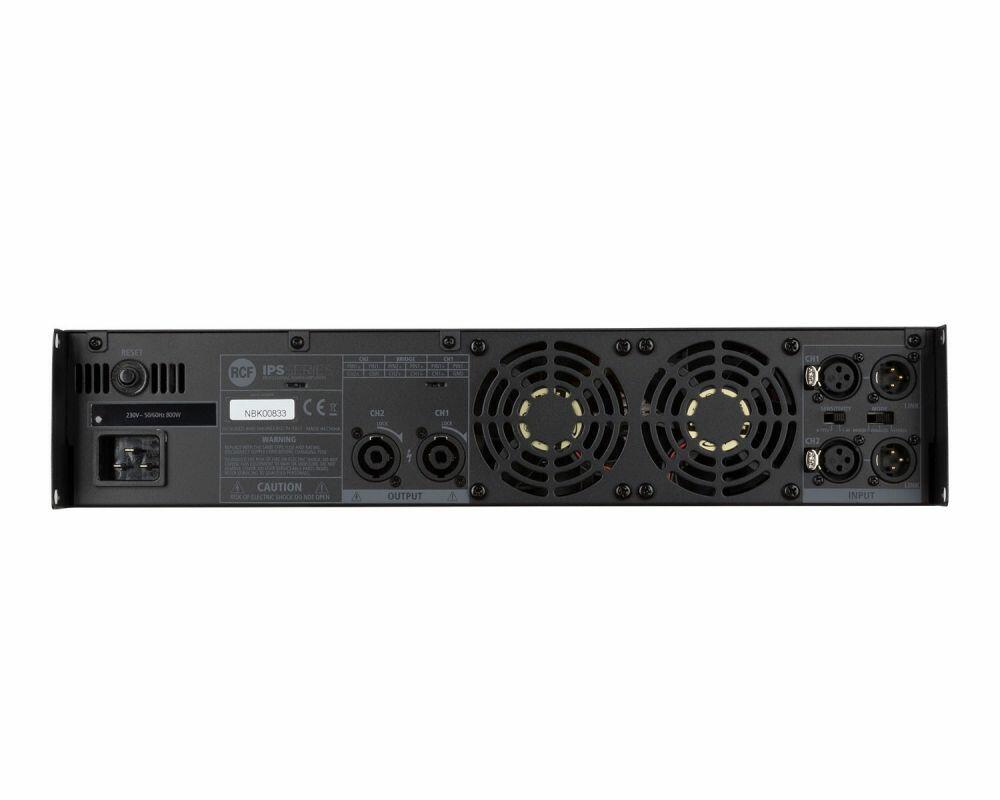 RCF IPS3700 Class H Power Amplifier 2x1500W @ 4? 2U