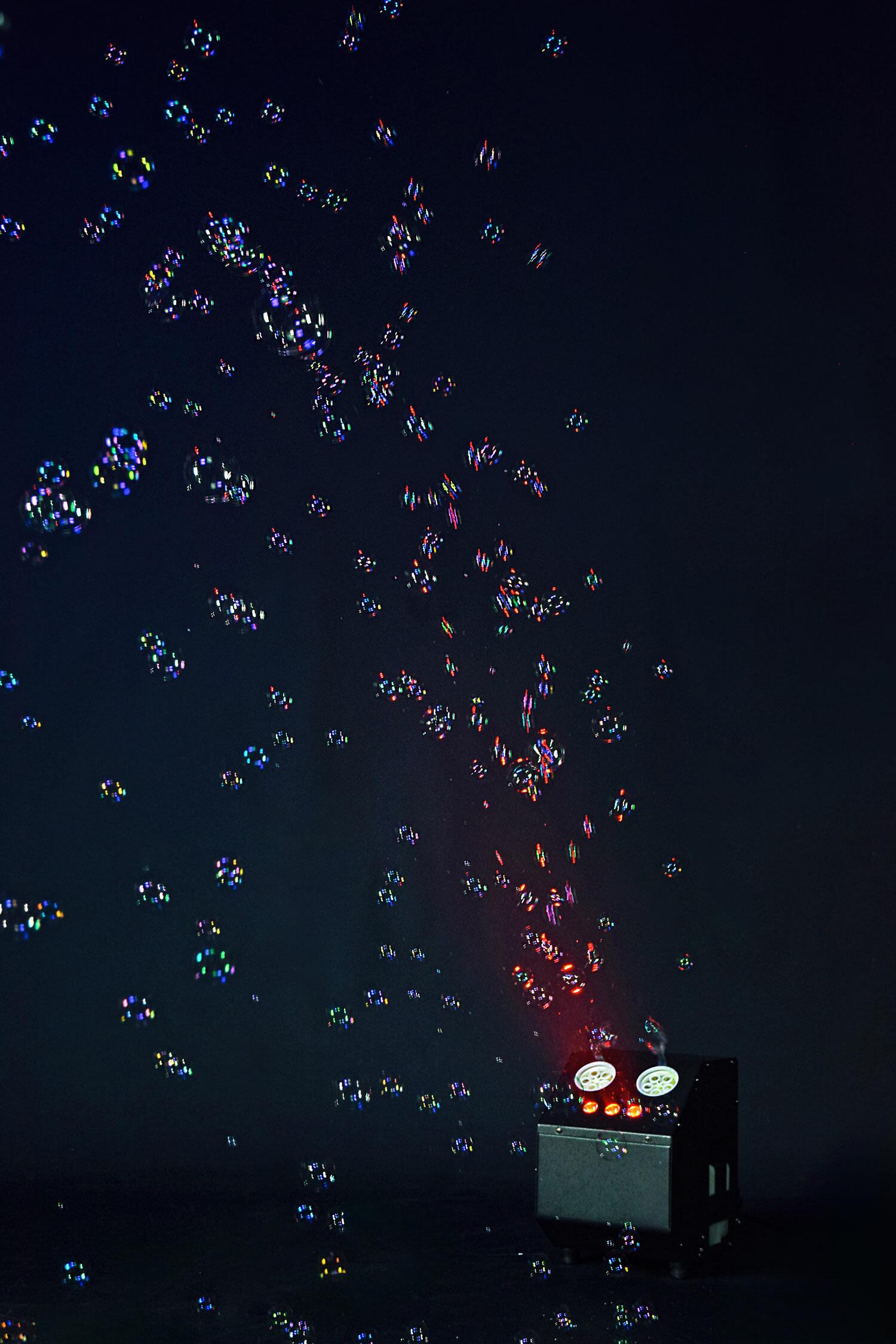 QTX LED Double Bubble Machine