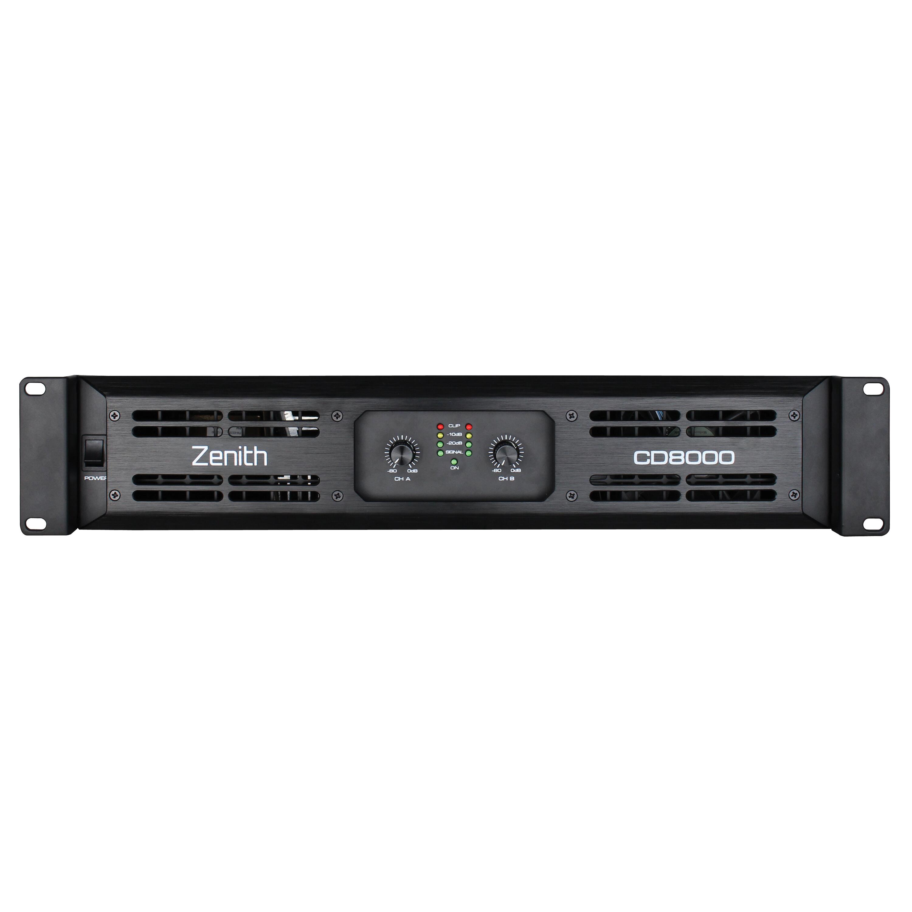 Zenith CD 8000 2 X 4000W Power Amplifier