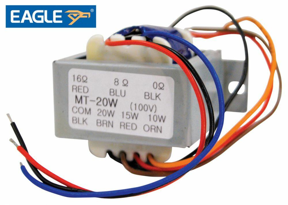 Eagle 100V Line Transformer With 10, 15, 20W Tapings, P635