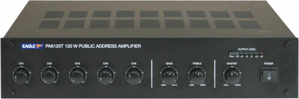 Eagle PA6000 Series 100 V Line Mixer Amplifier 120w RMS, P648WK
