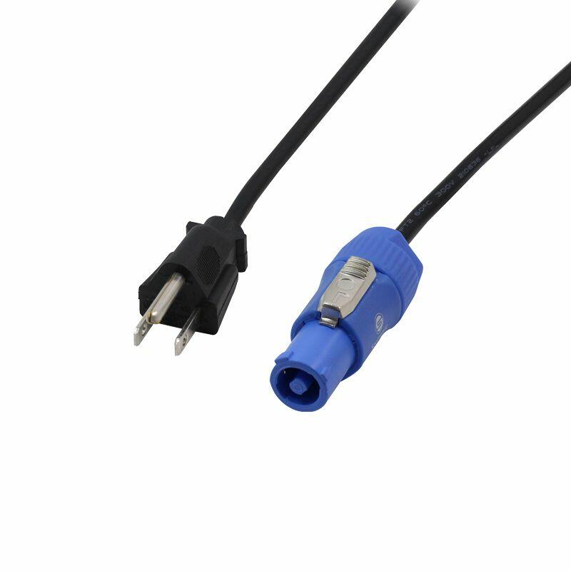 LEDJ USA Grounded Plug to Seetronic Powerkon Cable, 2m, CABL256