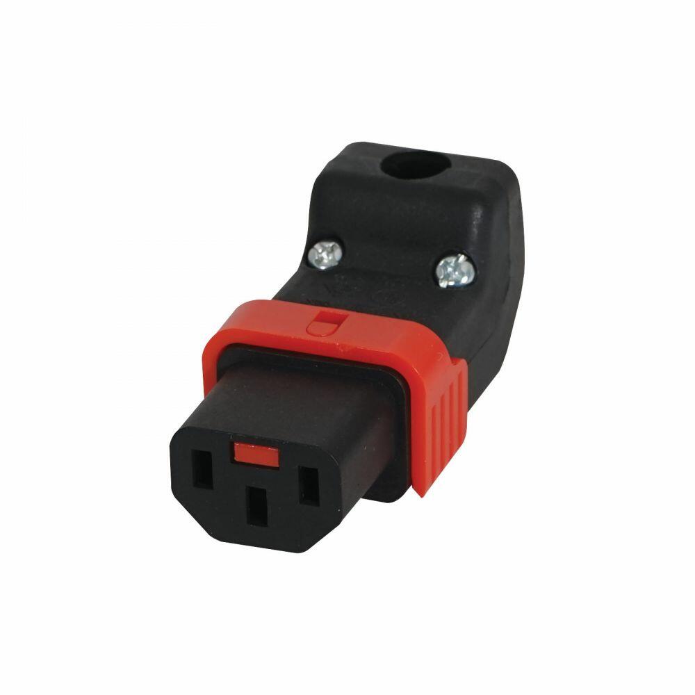 IEC LOCK IEC C13 Rewireable Socket (Up/Down)