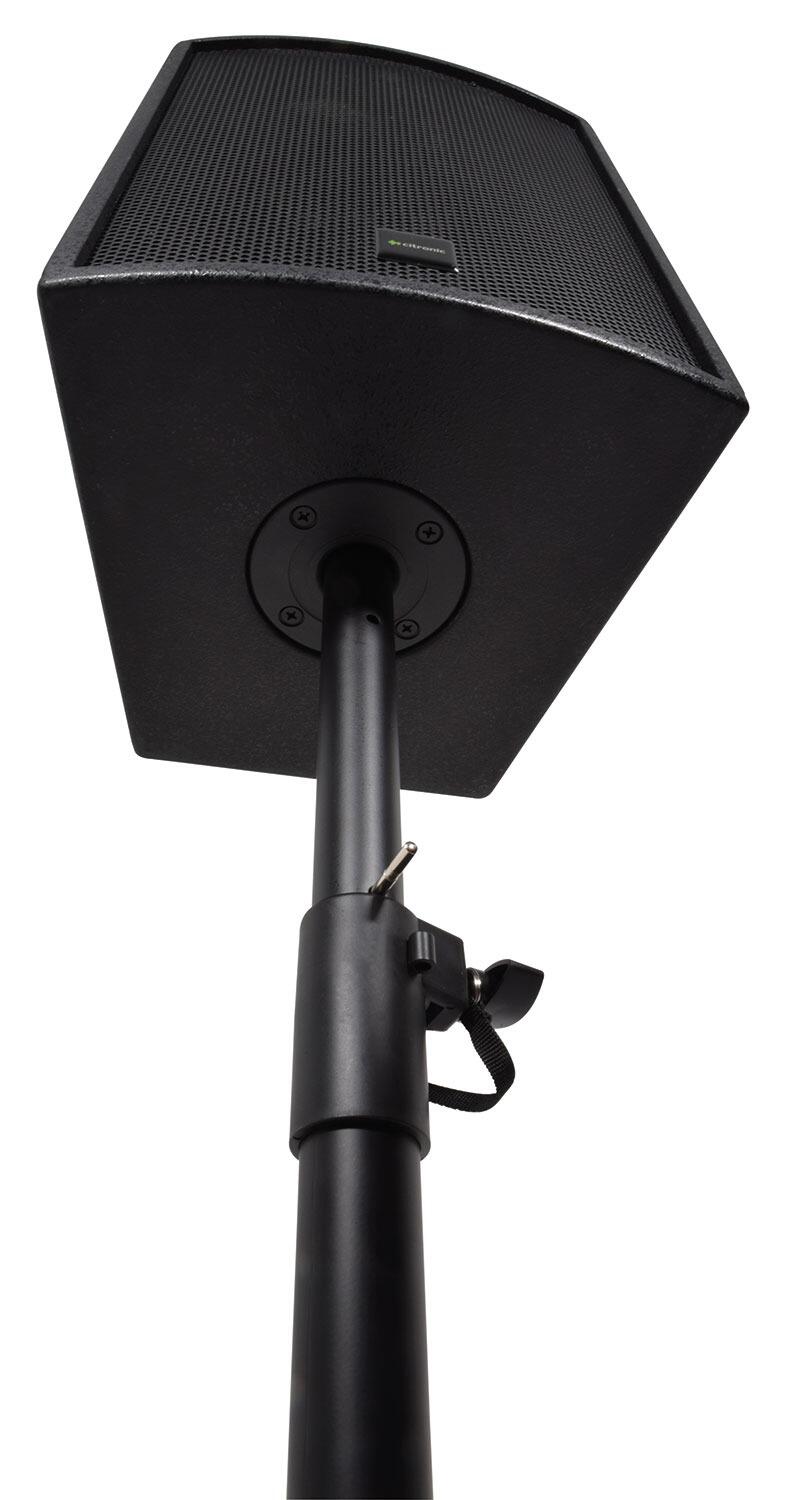 QTX Speaker Stand with Square Base - Black