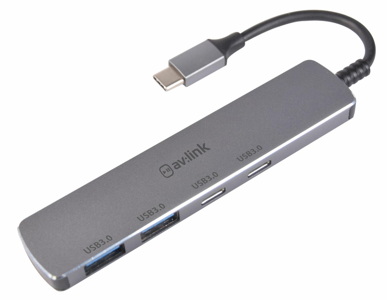 AV:Link 4-Port USB3.2 Type-C Ultra-Slim Hub - 500.105UK