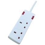 Eagle Two Gang 13 A Extension Lead, E201BF