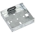 Eagle Single Gang Zinc Plated Metal Back Box, E361BA