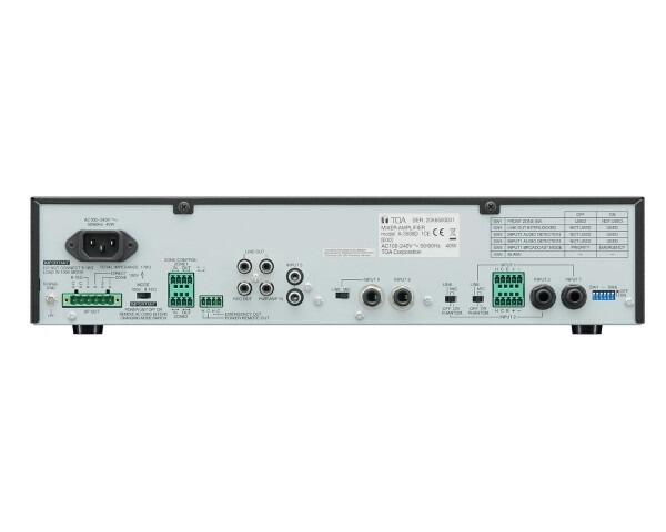 TOA A-3548D A-3500 Series 480 Watt Digital Mixer Amplifier, 2-zone, 5 input